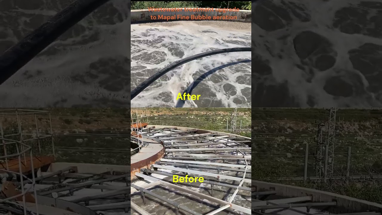 Wastewater treatment plant upgrade to Mapal Fine Bubble Aeration