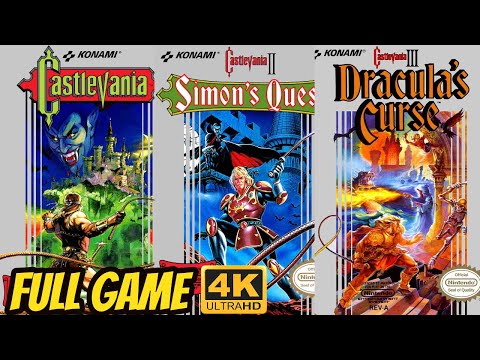 Castlevania TRILOGY COLLECTION [NES] Longplay Walkthrough Playthrough Full Movie Game [4K60ᶠᵖˢ UHD🔴]