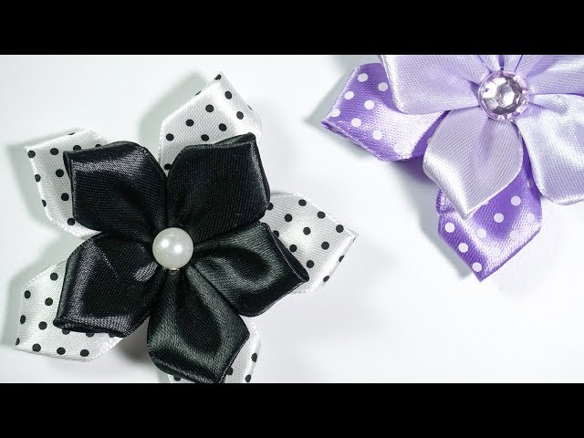 Ribbon Flowers: Ideas for dresses – DIY Tutorial by HandiWorks ...