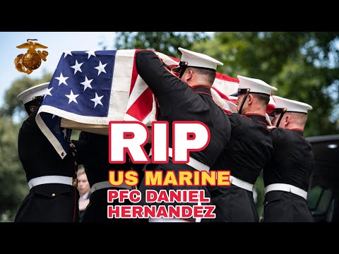 Final Salute 🫡 | US Marine PFC Daniel Hernandez In Heaven 🙏🎖️ #usmc #marines #honor