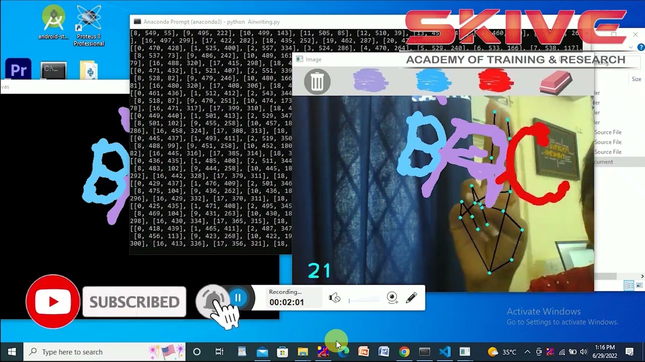 AIR WRITING USING OPENCV IN PYTHON