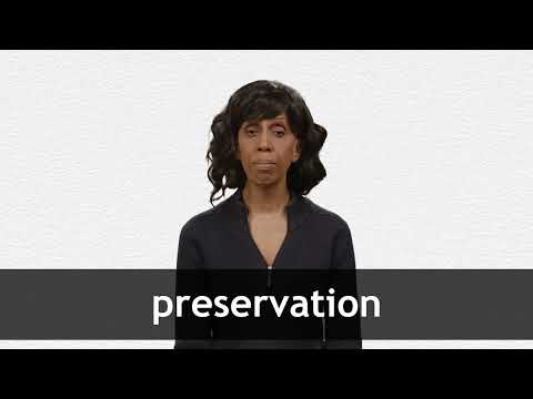 How to pronounce PRESERVATION in American English
