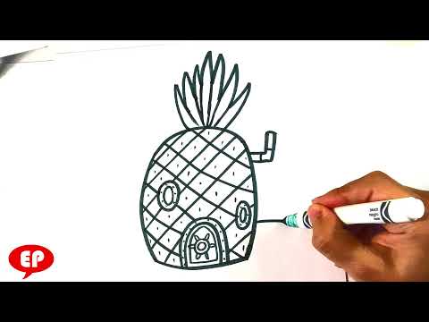EASY How to Draw Spongebob Squarepants House