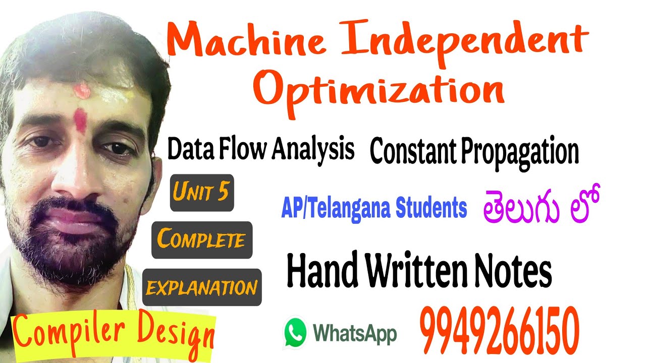 Machine Independent Optimization | Compiler Design Unit 5 All topics | CD unit 5 