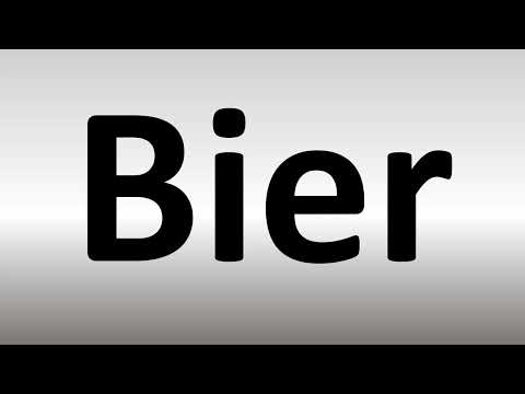 How to Pronounce Bier