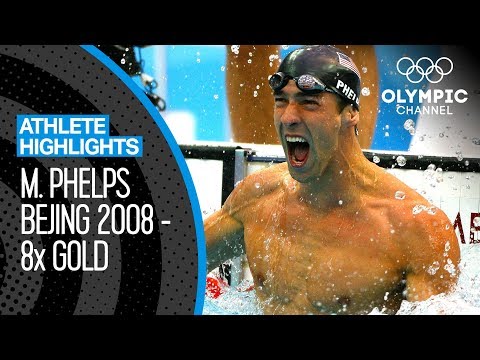 Michael Phelps πΊπΈ - All EIGHT Gold Medal Races at Beijing 2008! | Athlete Highlights