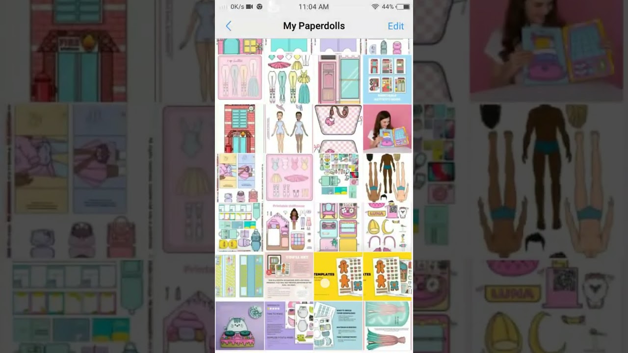 Paper doll Kate made art.. just comment when you need printable 💝 I will Show you💖