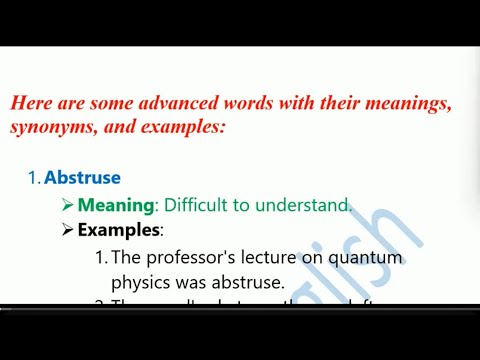 IELTS(Advance) words, part 2