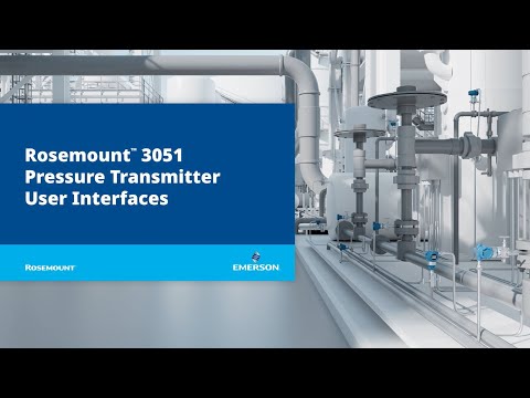 Rosemount™ 3051 Pressure Transmitter User Interfaces