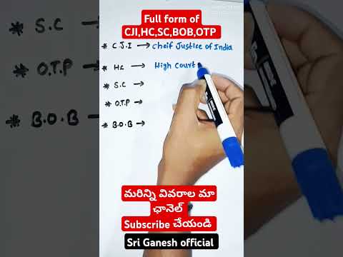 What is the full form of CJI|HC|SC|OTP|BOB #shorts #youtubeshorts