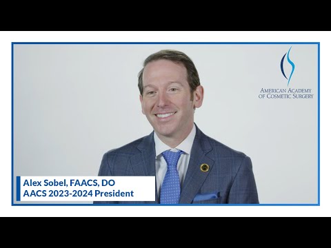 Dr. Alex Sobel, AACS 2023-2024 President, shares his Cosmetic Surgery career journey