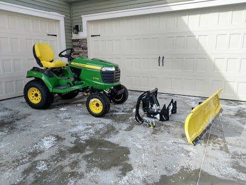 How To Install A John Deere 54" Snow Plow & Quick Hitch