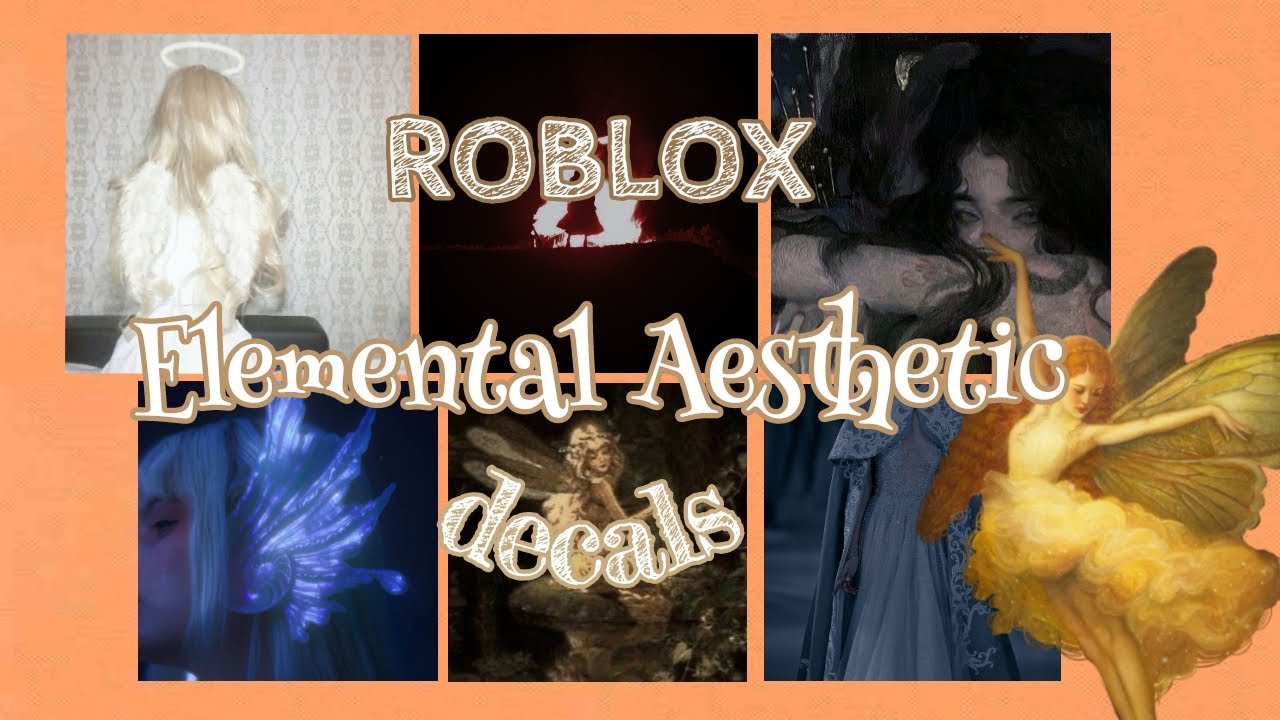 Roblox Elemental Aesthetic Decals || aueie || Royale High Elements