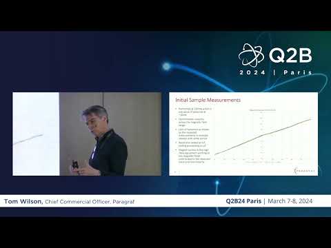 Q2B24 Paris | Real-Time Magnetic Field Measurement in the milli-Kelvin Domain | Tom Wilson