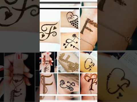 f name beautiful mehndi design #shortvideo #mehandi #shorts #viral #mehandi