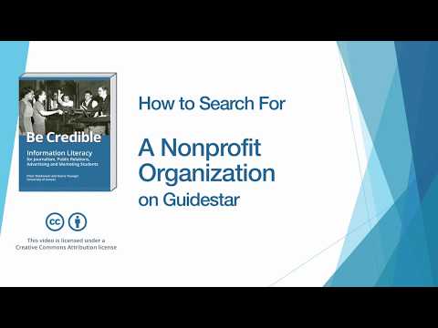 How to Search for a Nonprofit Organization