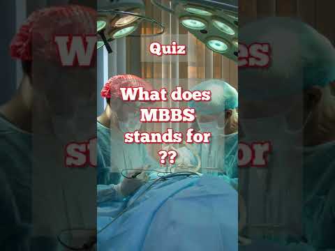 Quiz|| What does MBBS stand for? #shorts #youtubeshorts
