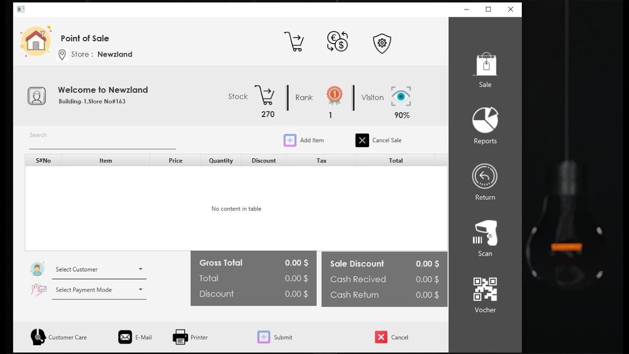 POS System - Point of Sale in java download with Source Code Part-2