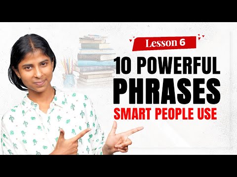 10 Powerful Phrases Smart People use || Chapter 6 || English for Beginners || Janhavi Panwar