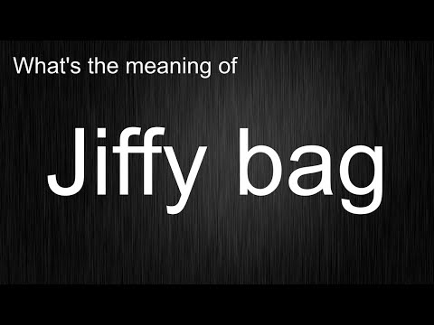 The True Meaning of "Jiffy bag" Revealed!