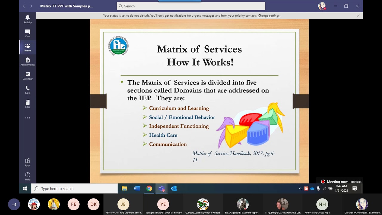 Matrix PPT Training