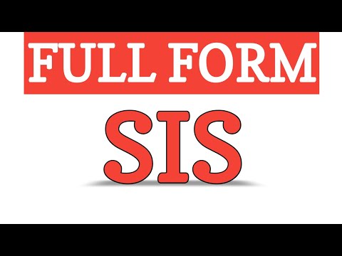 FULL FORM OF SIS || SIS full form || SIS ka full form