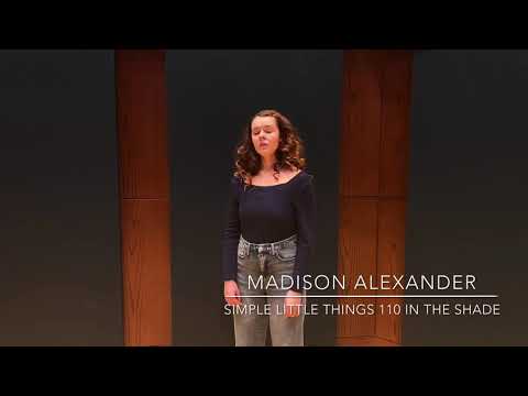 Madison Alexander- A1 Musical Theatre Audition