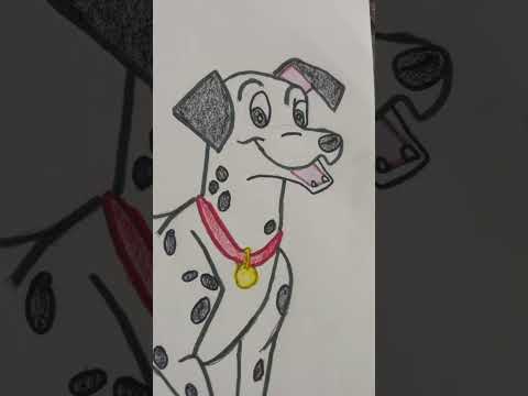 Pongo 101 Dalmatians! Random Drawing 18/30 #drawing #random #themesong #101dalmations #pongo #trend