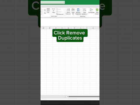 How to Remove Duplicates in Excel‼️ #excel