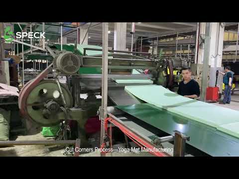 Cutting Corner Process -- Yoga Mat Manufacturing Process