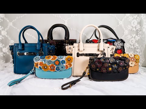 Coach Tea Rose Collection | Rogue 25, Swagger 21, 1941 Saddle Bag & 1941 Clutches | Handbag Reviews