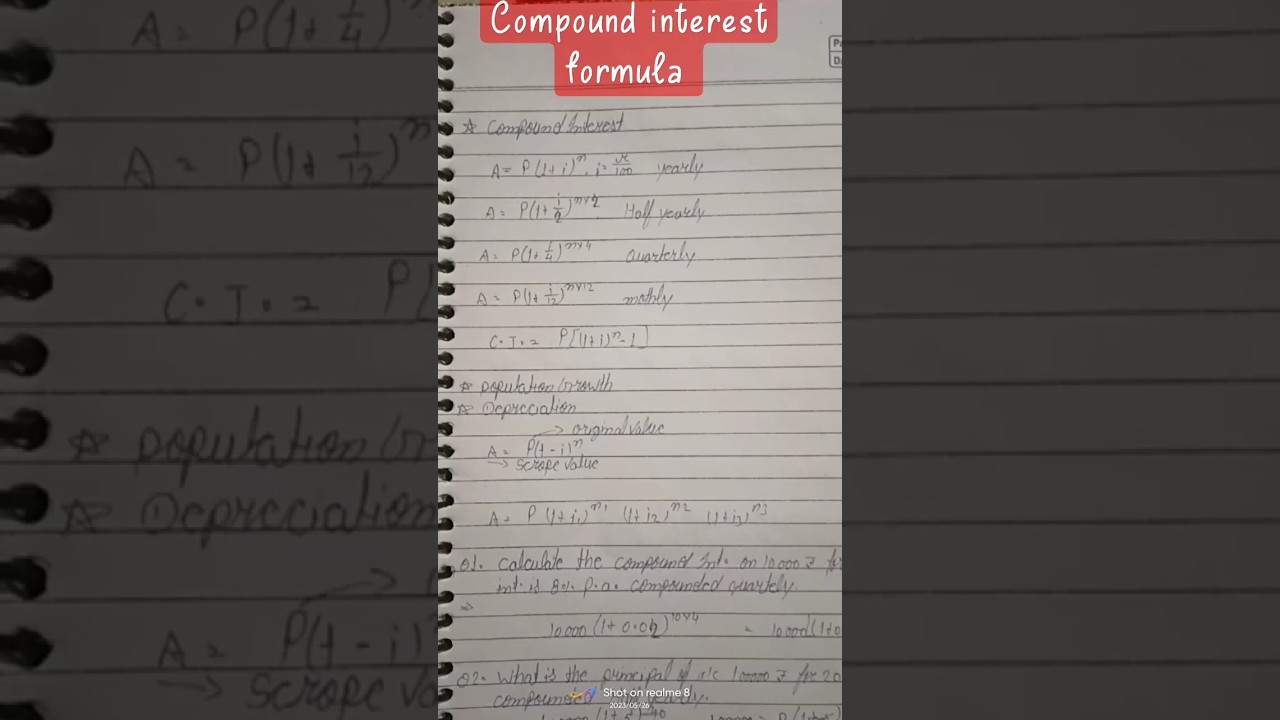 time value money formulas # #tvm# short video #viral