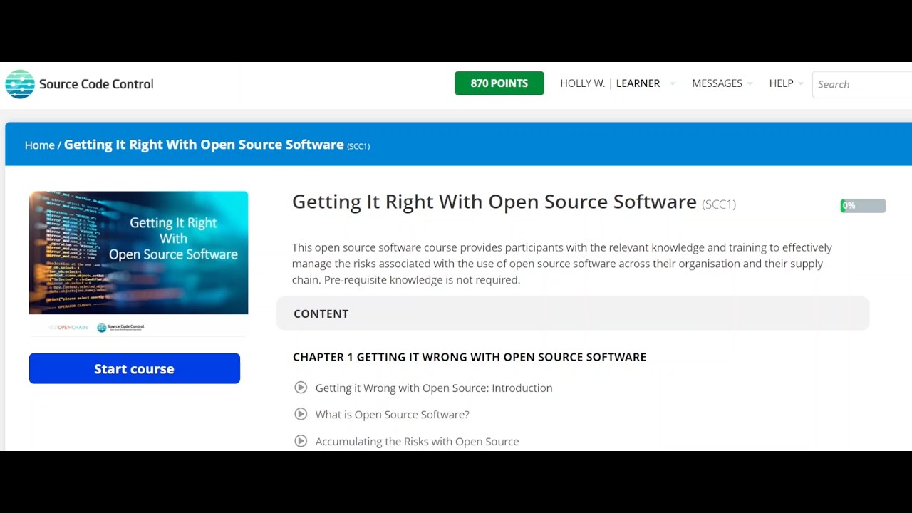 Overview of the Get it Right With Open Source Software
