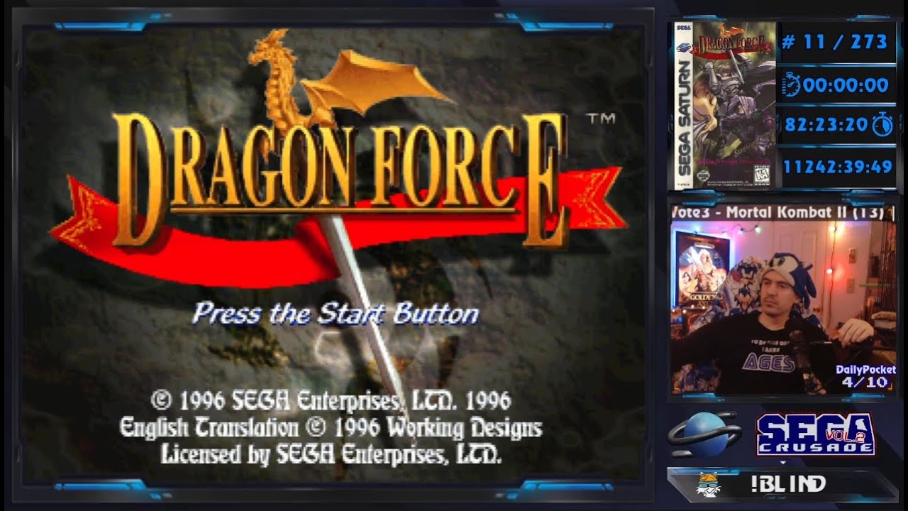 SEGA Crusade Vol 2 - #11 - Dragon Force - Saturn - Part 1