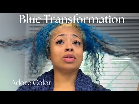 Dying my hair : Adore Indigo Blue & Ocean Blue FYP