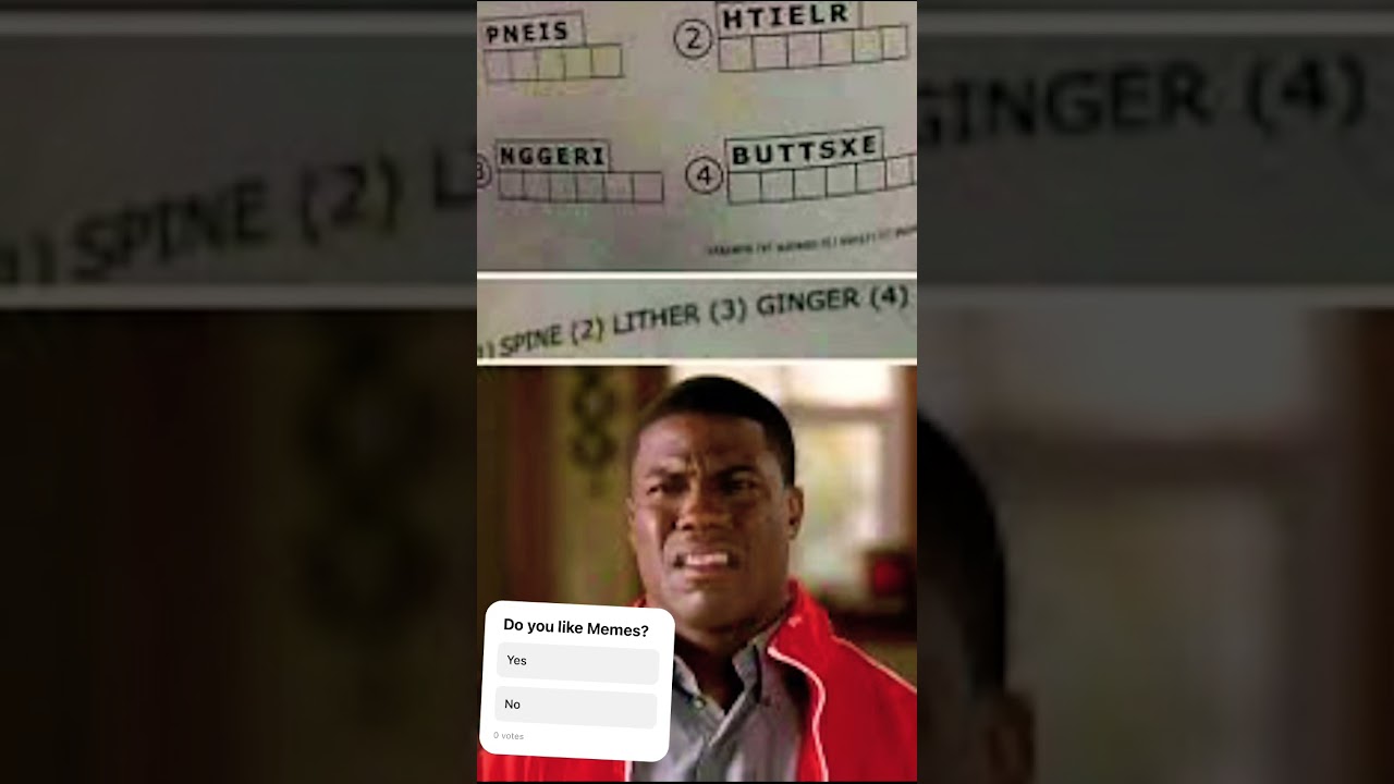 Crossword Meme #shorts