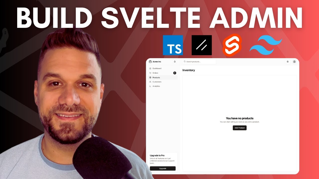 Simplest way to build Admin Area in Svelte (Shadcn, TypeScript)