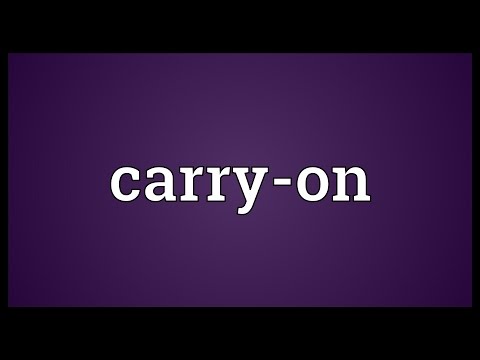 Carry-on Meaning