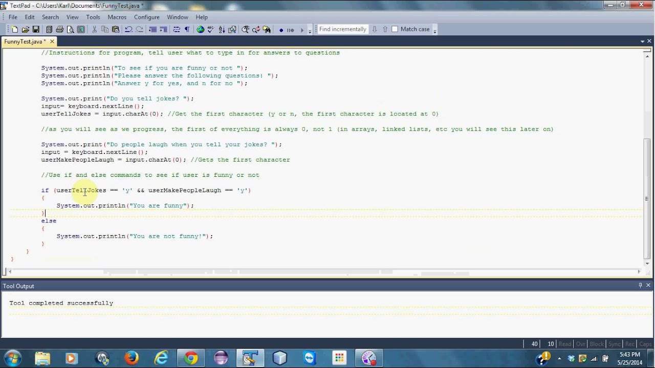 Java Lesson 3A: Decision Structures