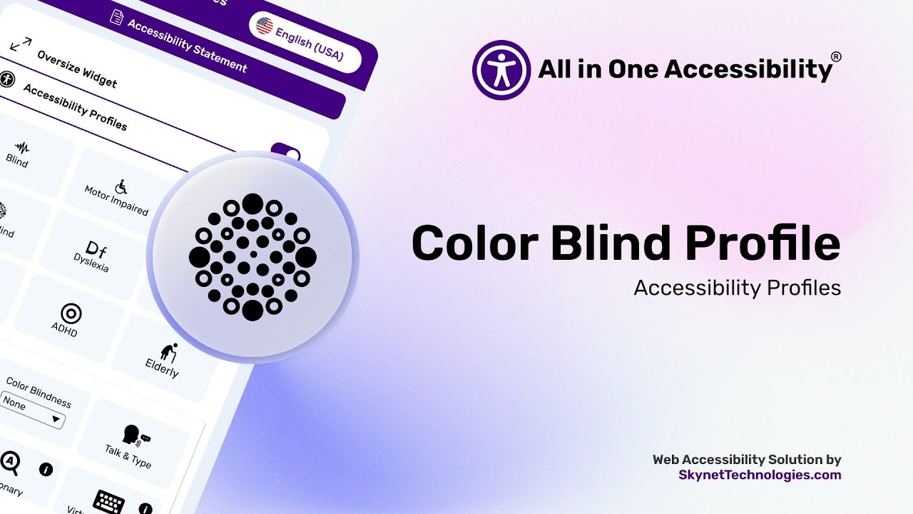 Color Blind Accessibility Profile—All in One Accessibility®