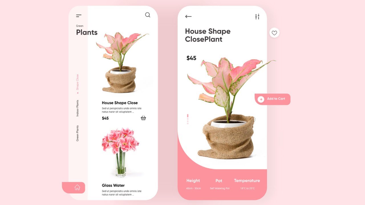Flutter UI - Plant app | Plant App UI Flutter