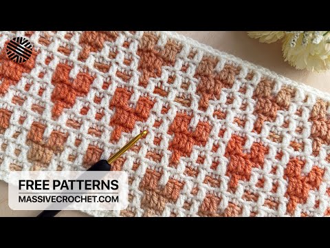 VERY EASY Crochet Pattern for Beginners!⚡️Crochet Stitch for Baby Blanket, Bag, Scarf & Sweater