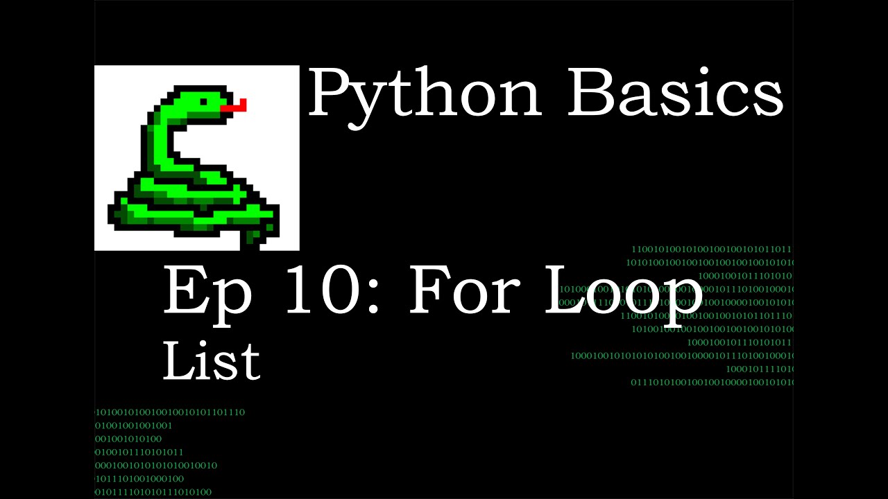 Python Basics For Loop with List