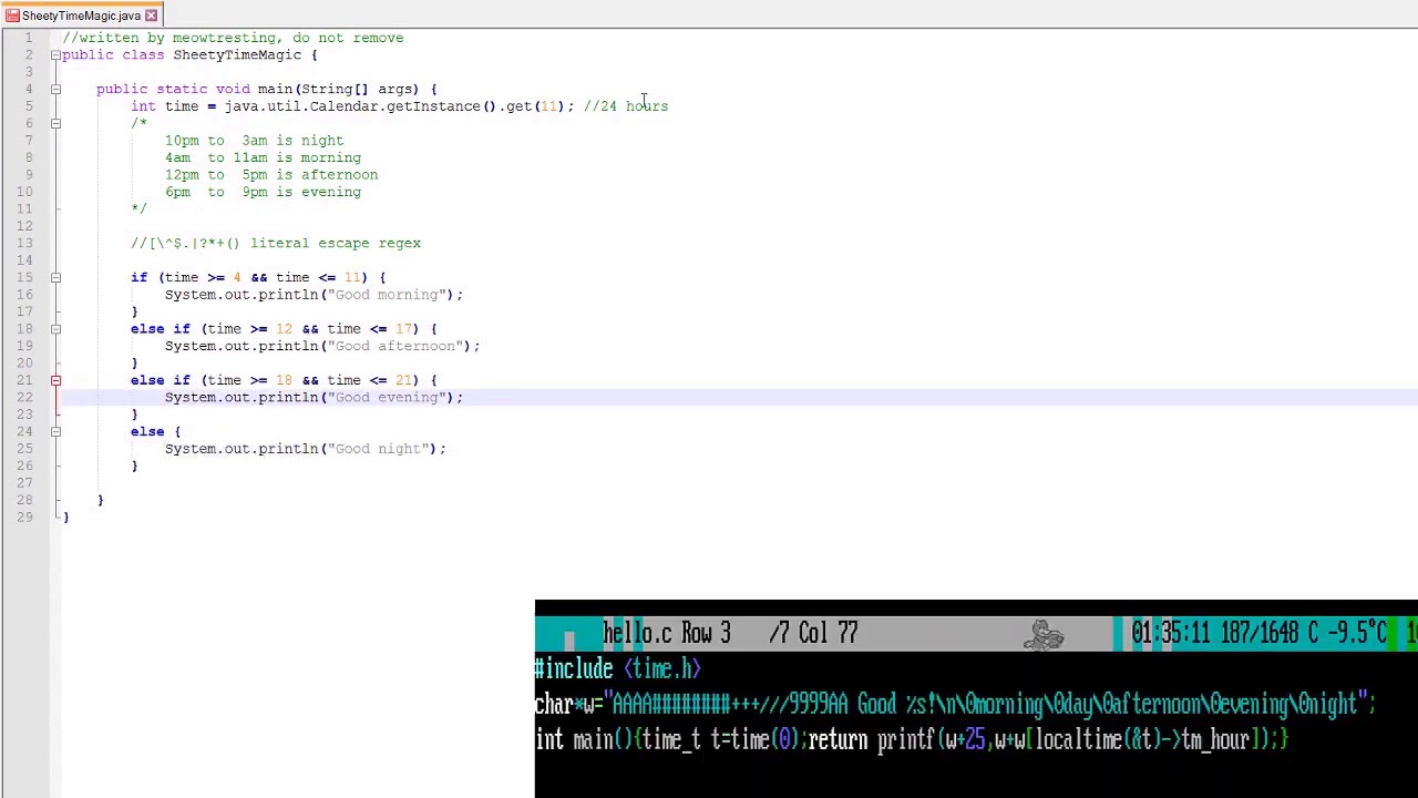 Obfuscated Java programs: Introduction - inspired from Obfuscated C