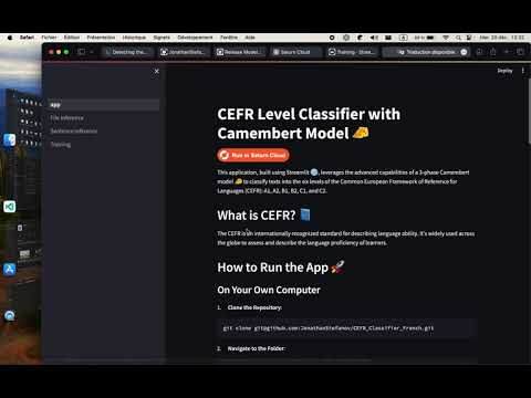 GitHub - JonathanStefanov/CEFR_Classifier_French: The CEFR Level Classifier Project is a AI ...