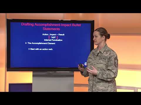Bullet Writing Videos for the Air Force