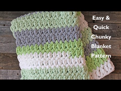 Learn to Make Chunky Blanket Crochet Pattern - Chunky Yarn Left Handed