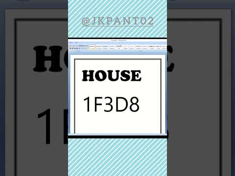 HOUSE 🏠 MS word symbol shortcut key #tips #shortcutkeys #computer #msword #shorts #tips #laptop