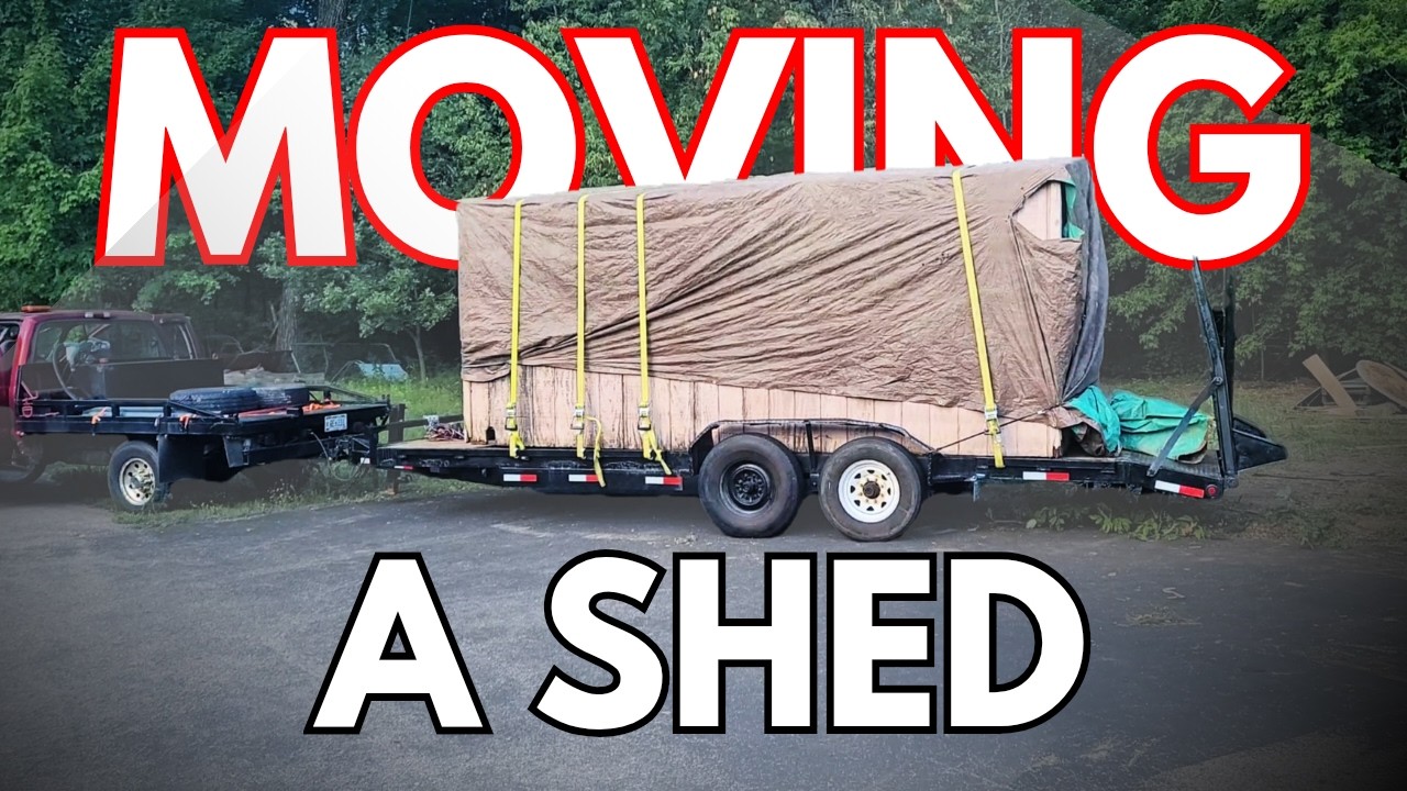 How to move a shed. Loading, hauling and unloading.