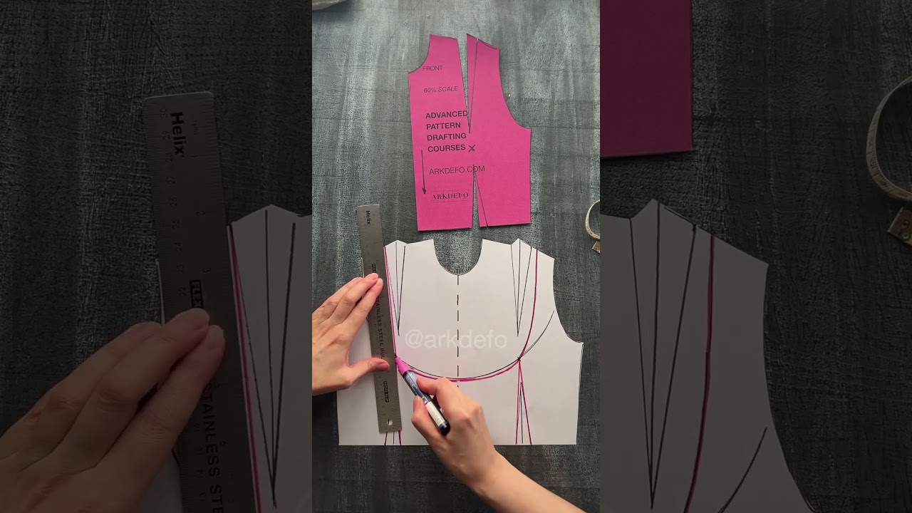 How to manipulate darts on a bodice block